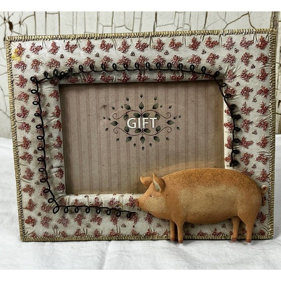 Unbranded | Accents | Vintage Decorative Farm House Pig Pink Picture ...